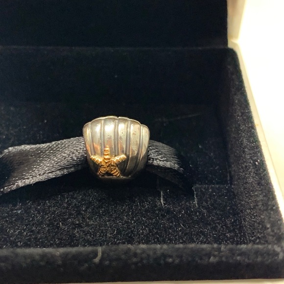 Pandora | Jewelry | Pandora Seashell With Starfish Charm Retired | Poshmark